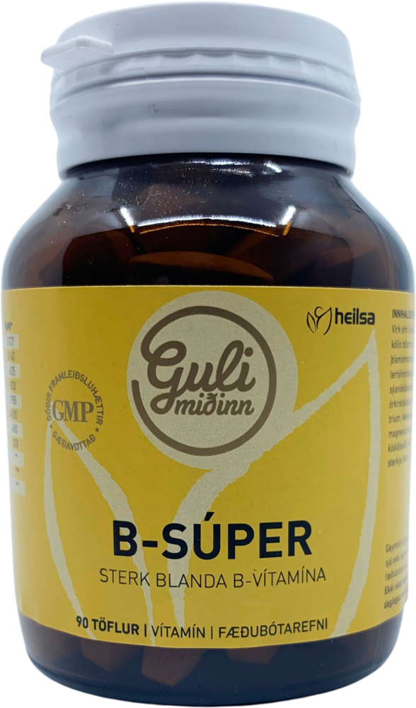 Guli miðinn B-súper sterkar 90 töflur | Krónan