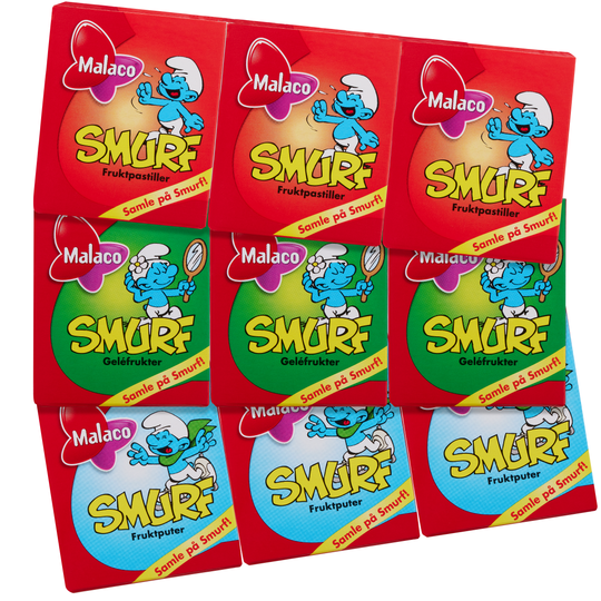 Malaco Smurf strumpanammi 3pk | Krónan